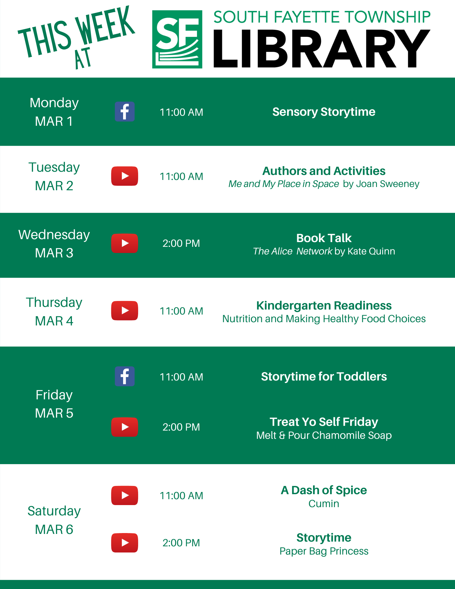 South Fayette Township Library – Proudly serving the community since 1994